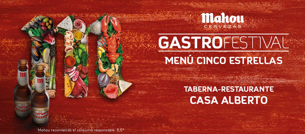 CASA ALBERTO - CASA ALBERTO - GASTROFESTIVAL 2017 MENÚS CINCO ESTRELLAS ...