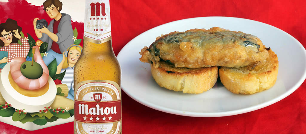 BOQUERÓN RELLENO - CAFETERIA BEZANA - DE TAPAS CON MAHOU POR CHAMBERÍ ...